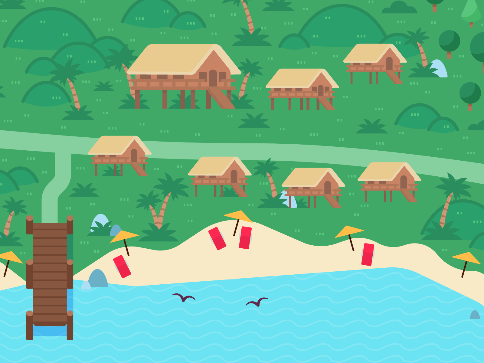 Illustration | Large Map Illustration 01 by Rocky Roark for Blue ...