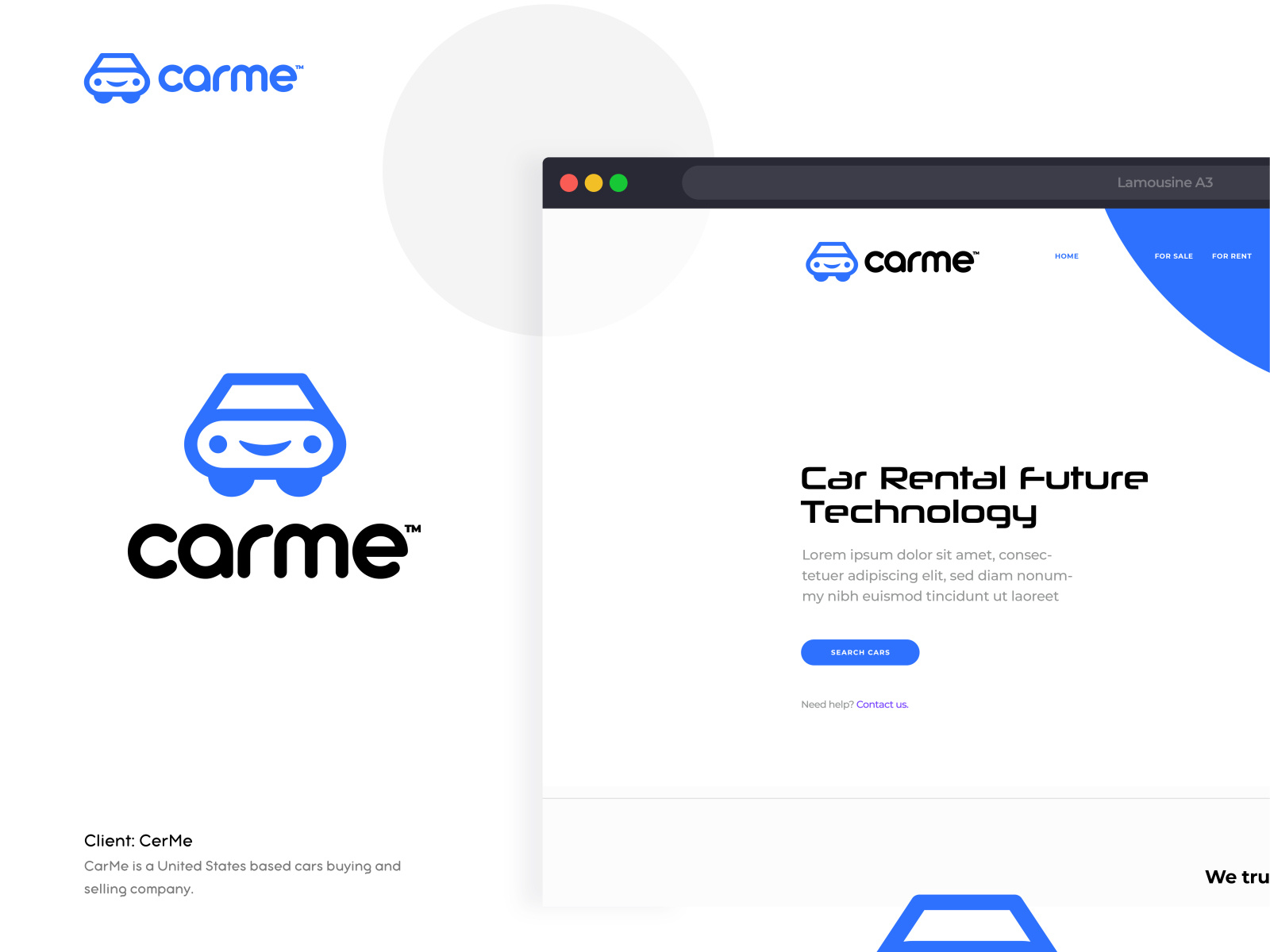 CarMe - Logo concept pt.2 by Usman Qureshi for Outcraft on Dribbble