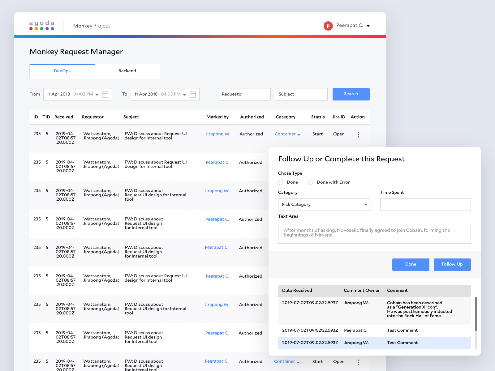Internal Request Manager System by Peerapat Chuejeen on Dribbble
