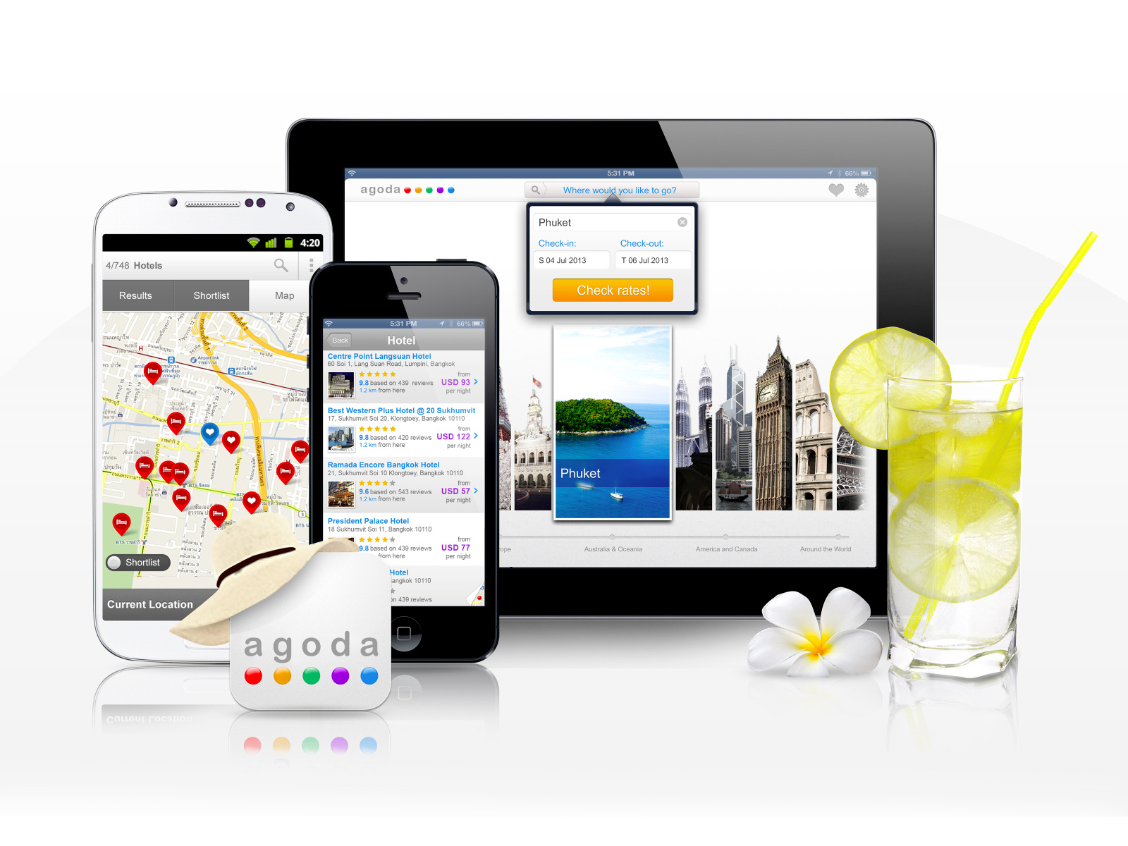 Ads agoda application version 2012 by Peerapat Chuejeen on Dribbble