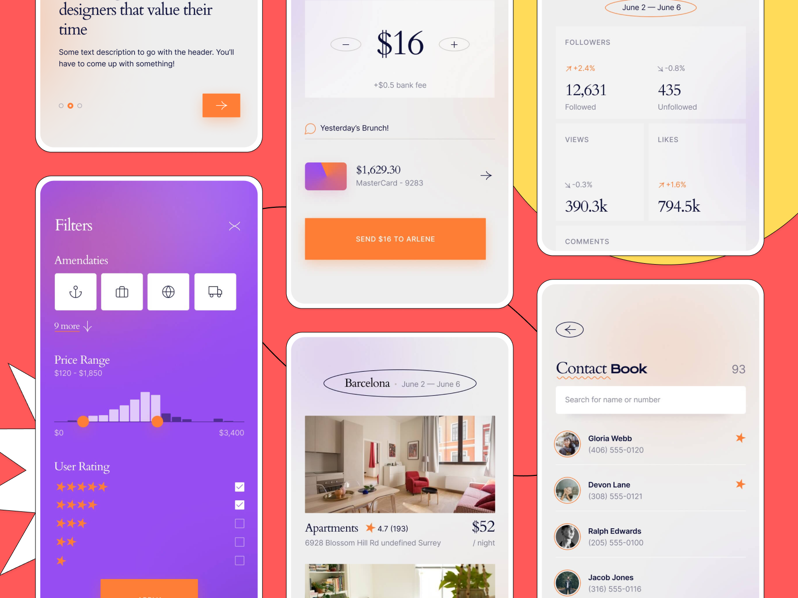 Mobile Interface Kit from thePenTool by Arsen Kolyba 🇺🇦 on Dribbble