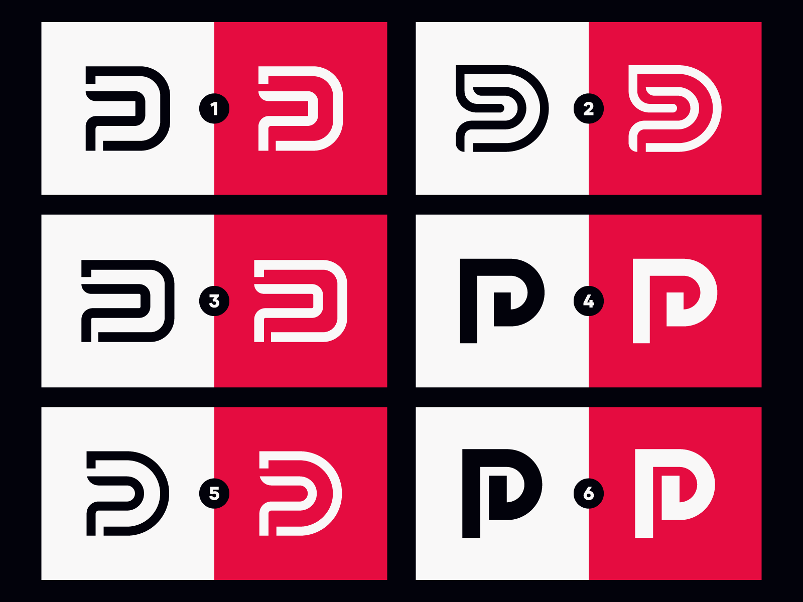 PD Monogram Logo Design Poll by Edward Penna on Dribbble