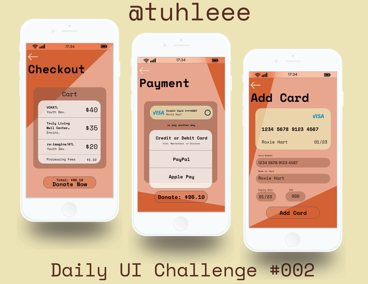 Daily UI Challenge #002 by Thalia Butts on Dribbble