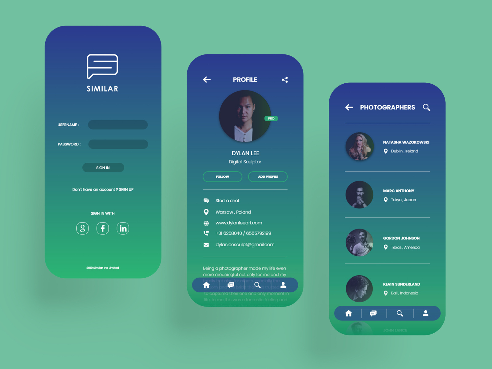 Business Collaboration App by Abhishek Nijai on Dribbble