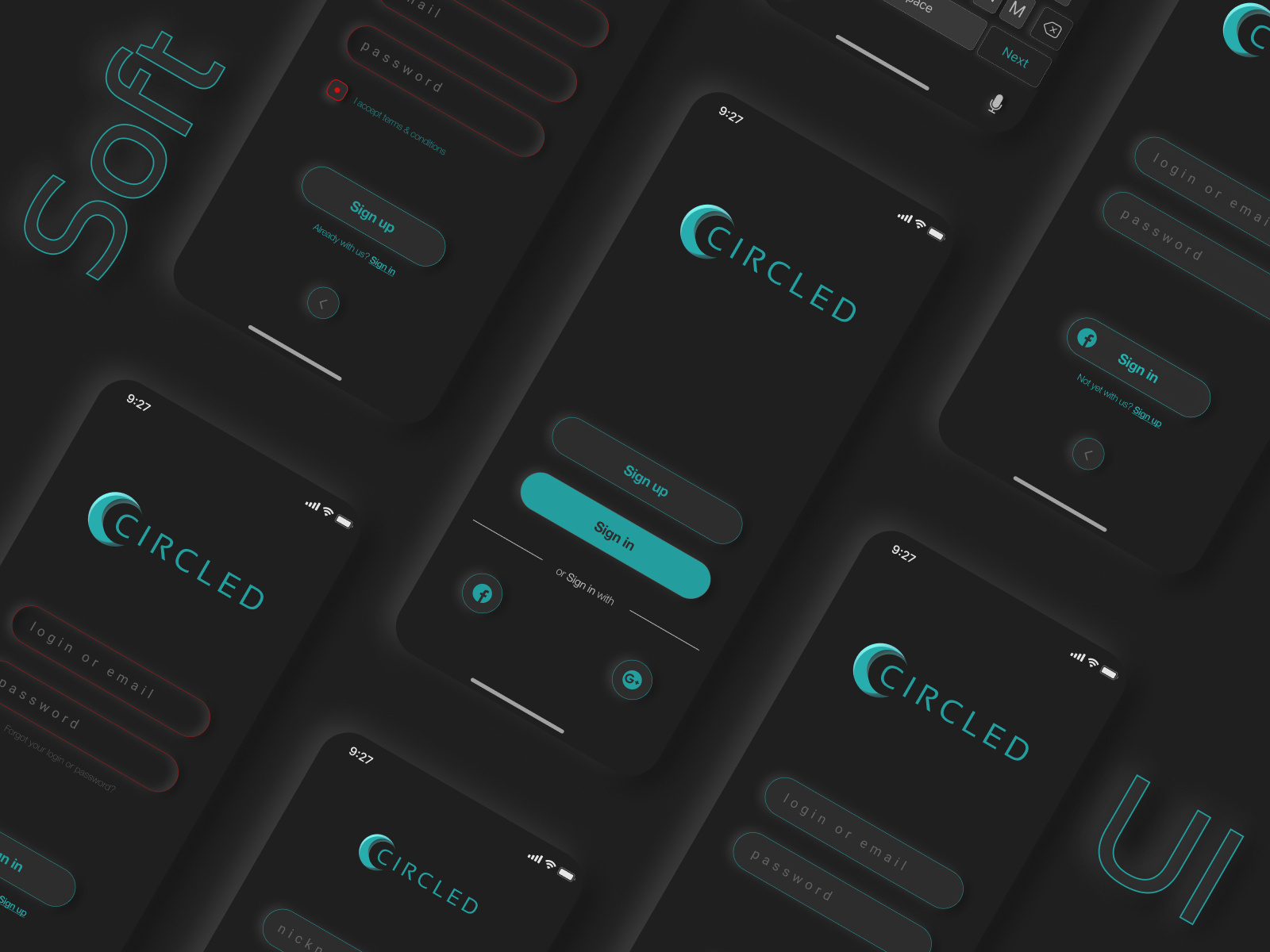 Soft UI Elements Sign In / Sign Up by Denis on Dribbble