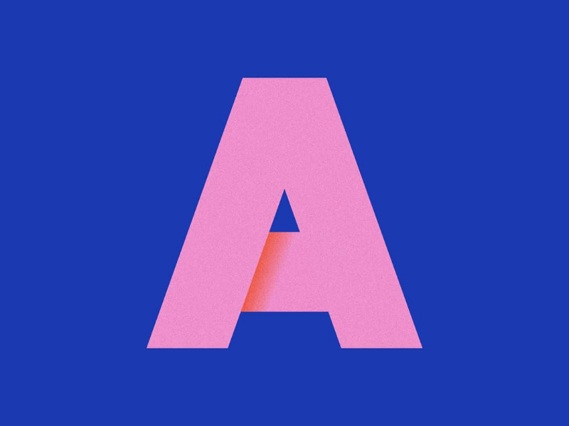 Letter a design by Adele Vaskelyte on Dribbble