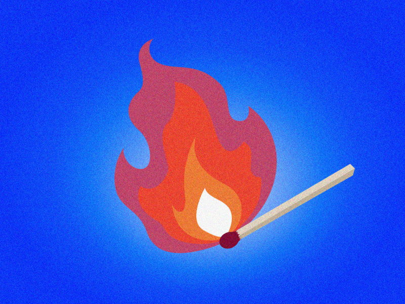 Fire by Adele Vaskelyte on Dribbble
