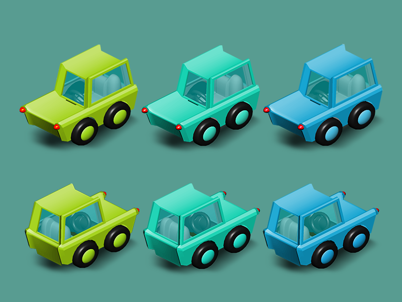 WIP - Isometric Cars by Krystal Campioni on Dribbble