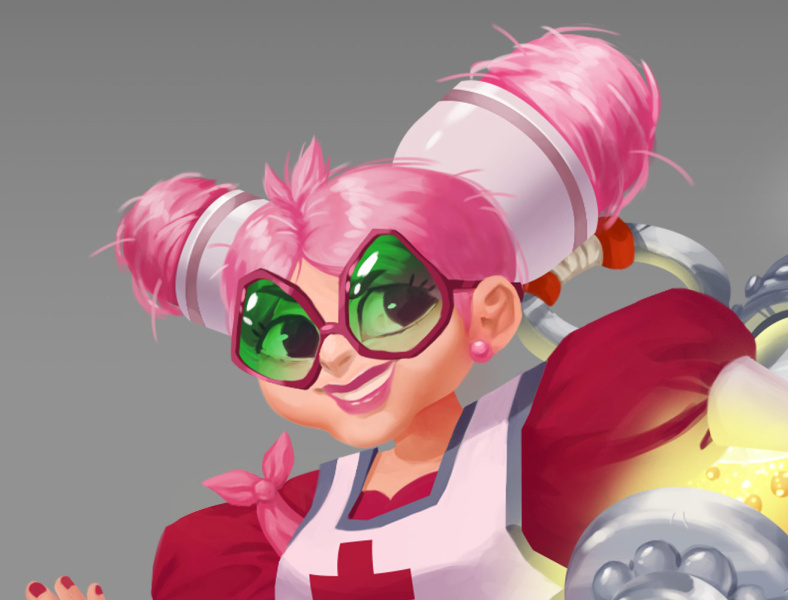 Battle nurse (Character design) by Anastasia Mochalova on Dribbble