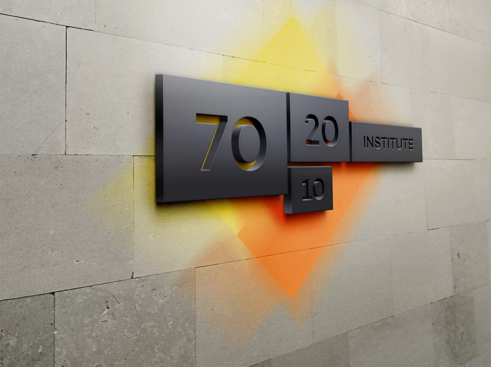 3D 702010 Institute logo by Guido Scheffers on Dribbble
