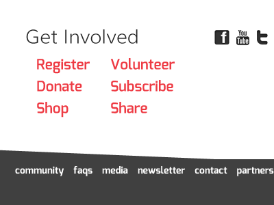 Footer Mobile by Bryan Garvin on Dribbble