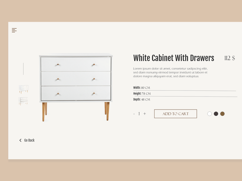 Furniture Webshop Single Product Page Design by Zsófia Lengyel on Dribbble