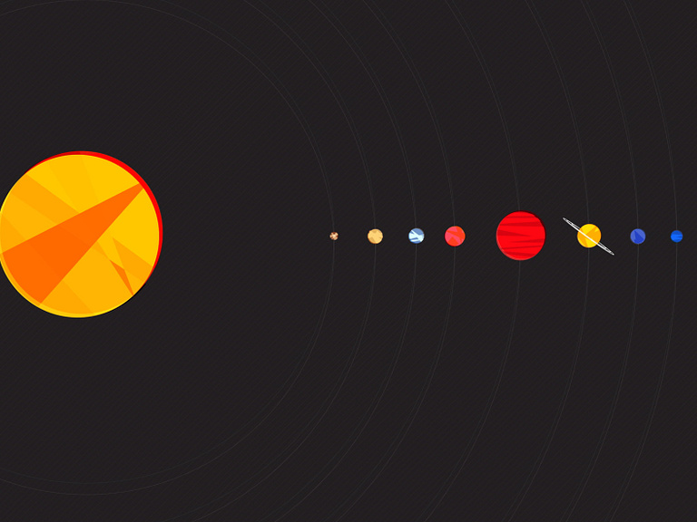 The solar system Design by Proshanto Mondal on Dribbble