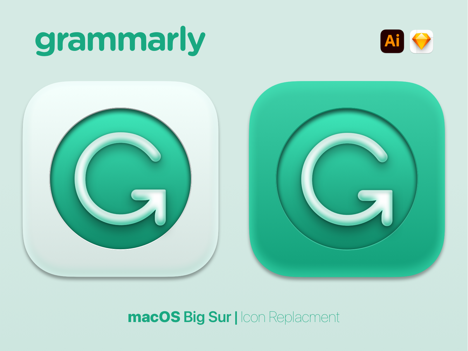 Grammarly Big Sur Icon by KiwiBlueSpring on Dribbble