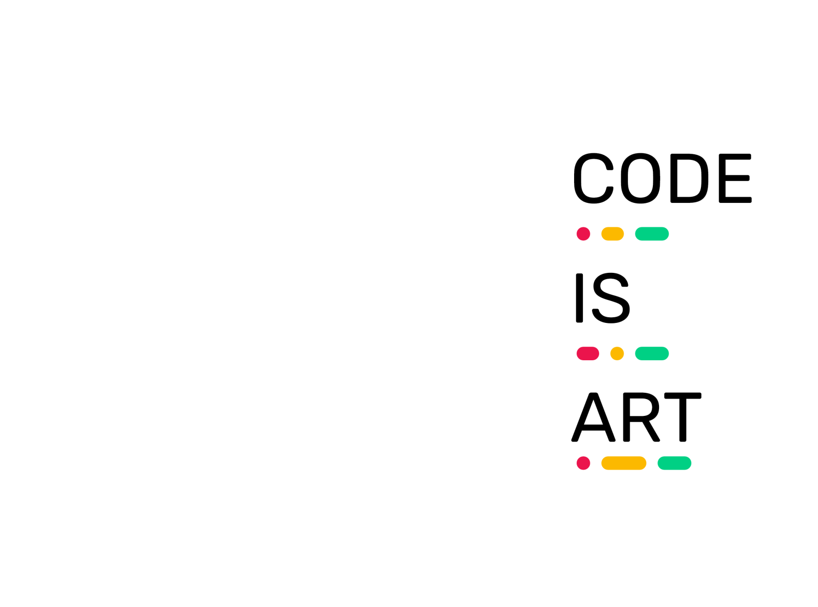 Code is Art - Design picture by Manojkumar Muthukumar on Dribbble