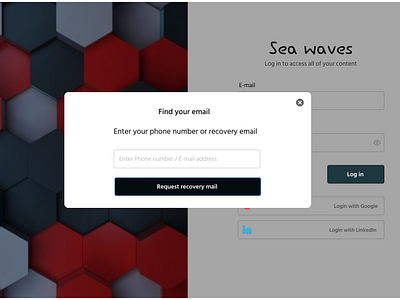 Forgot password page - Web UI / UX page design with Figma by Manojkumar ...