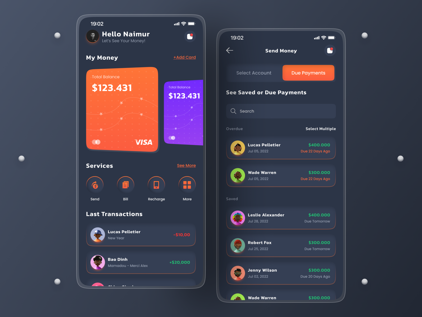 Finance - Mobile App by Naimur Rahman for ITO Team on Dribbble