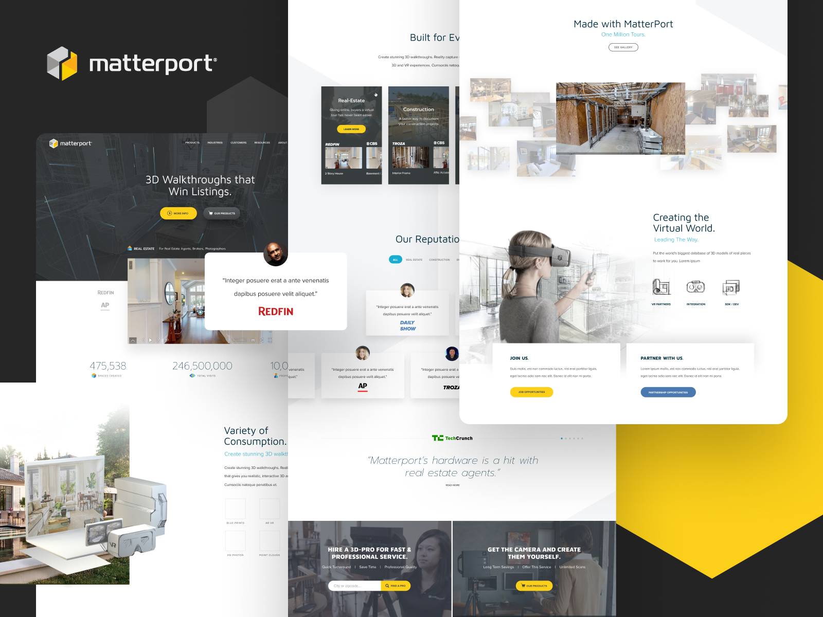 Matterport Home Concept by David Kovalev for Unfold on Dribbble