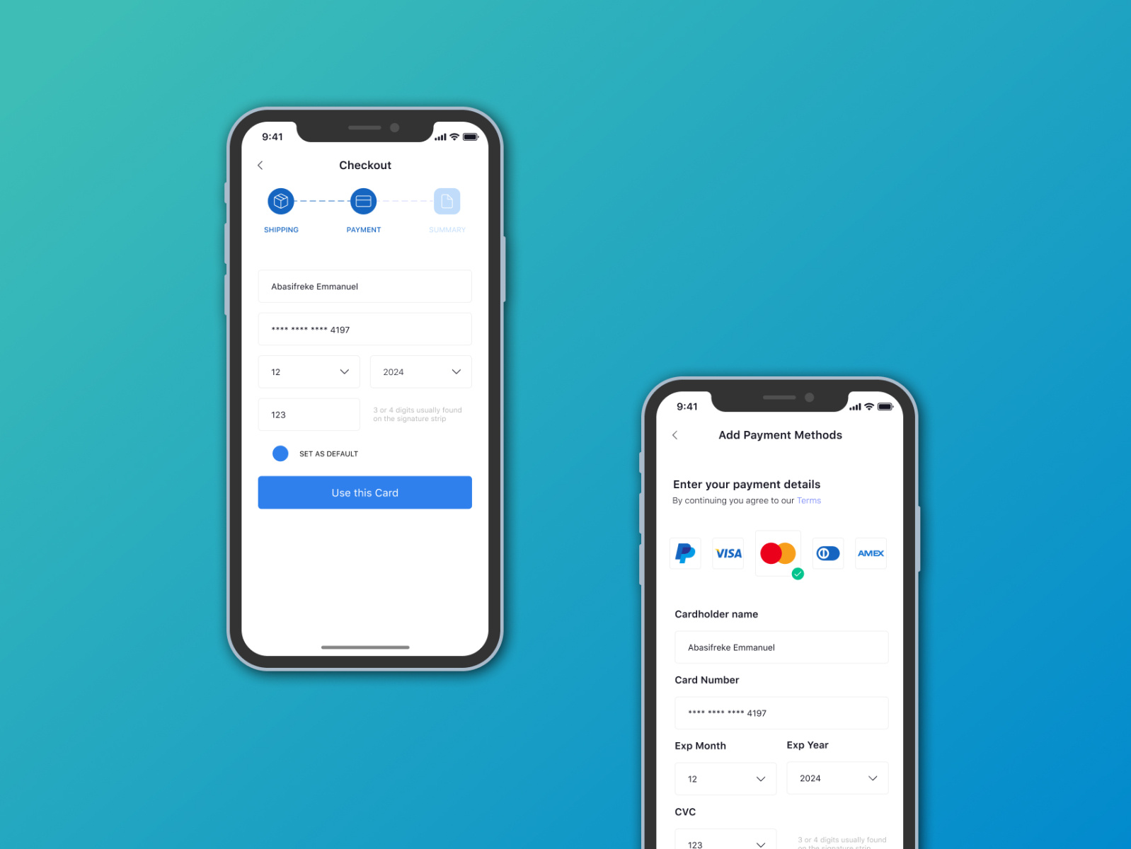 Payment Screens by Abasifreke Effiong on Dribbble