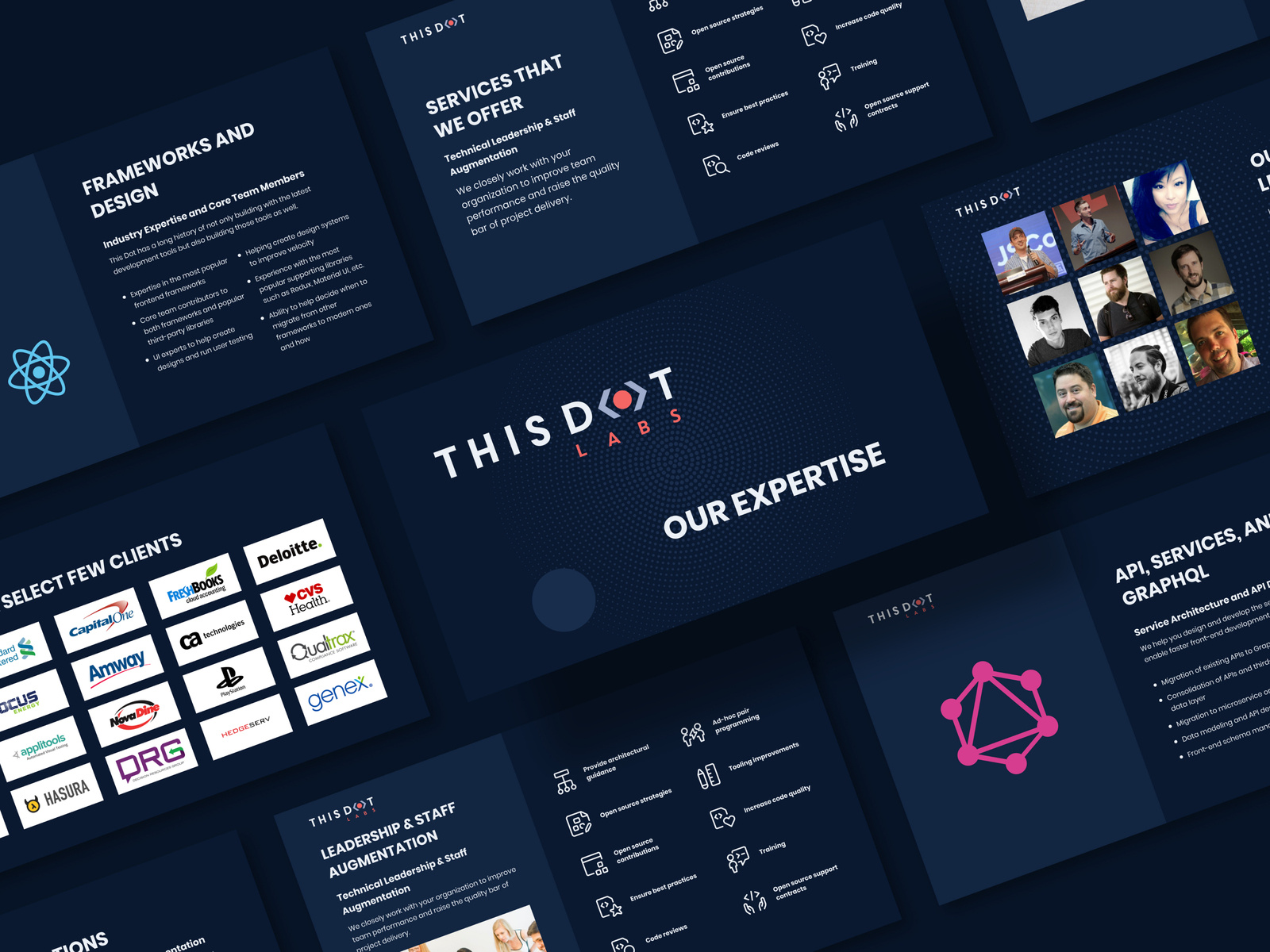 This Dot presentation by Oleksandra Shaforost for WebFolks on Dribbble