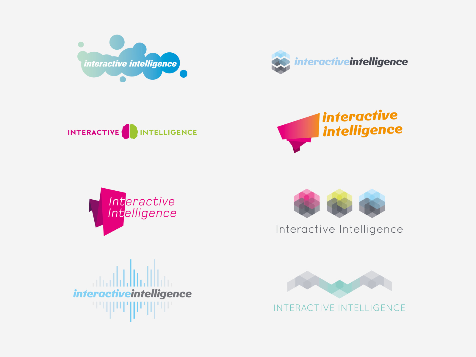 Interactive Intelligence - Further logo concepts by Victoria Borrowdale ...