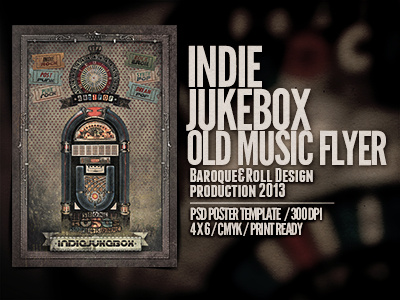 Indie Jukebox Flyer by Eraser Studio on Dribbble