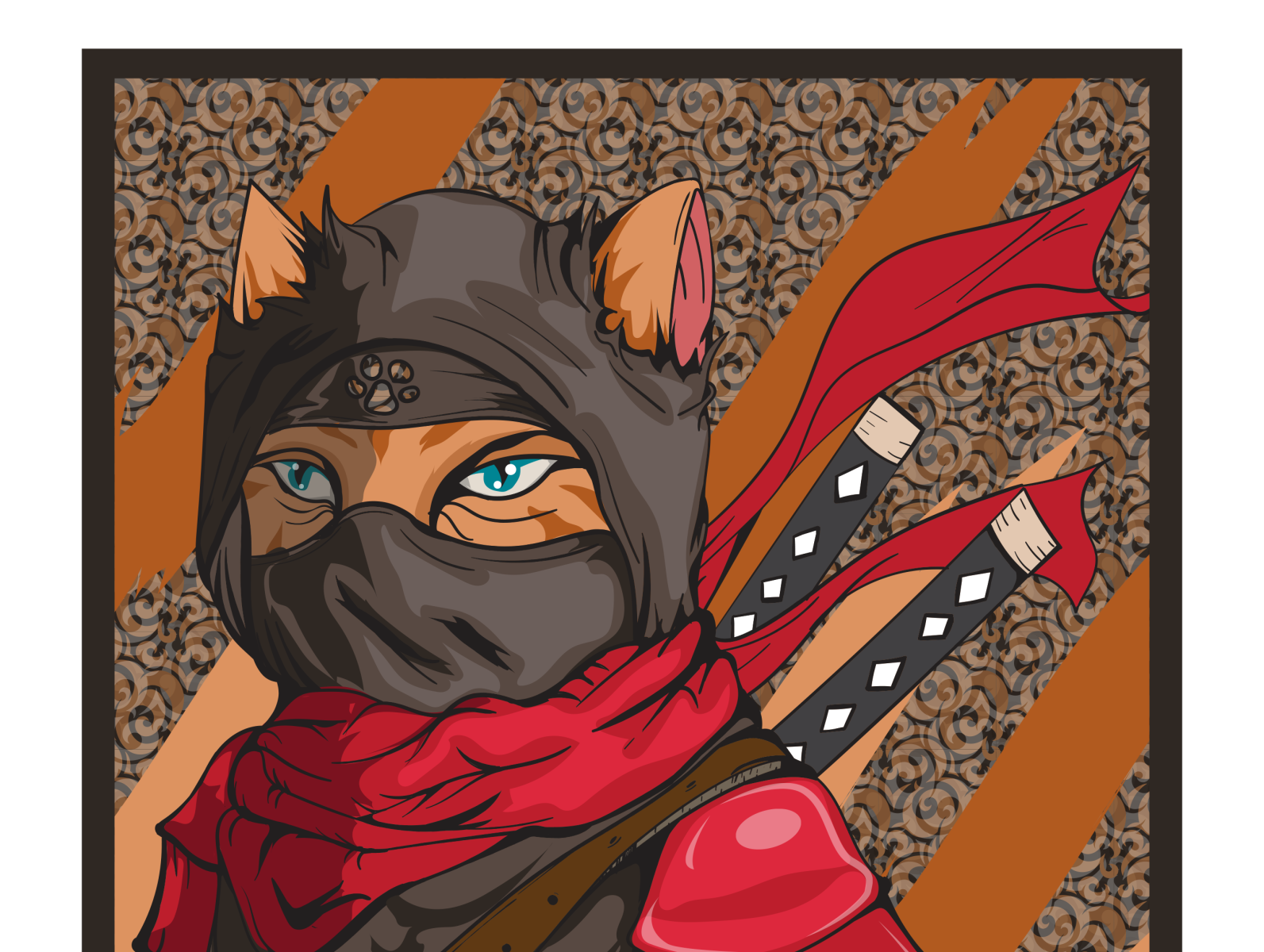 Ninja Cat by RYAN JAY M. EGUIA on Dribbble