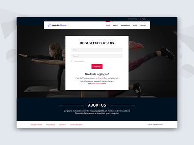 Health&Fitness Project: Login by Dmytro Novikov on Dribbble