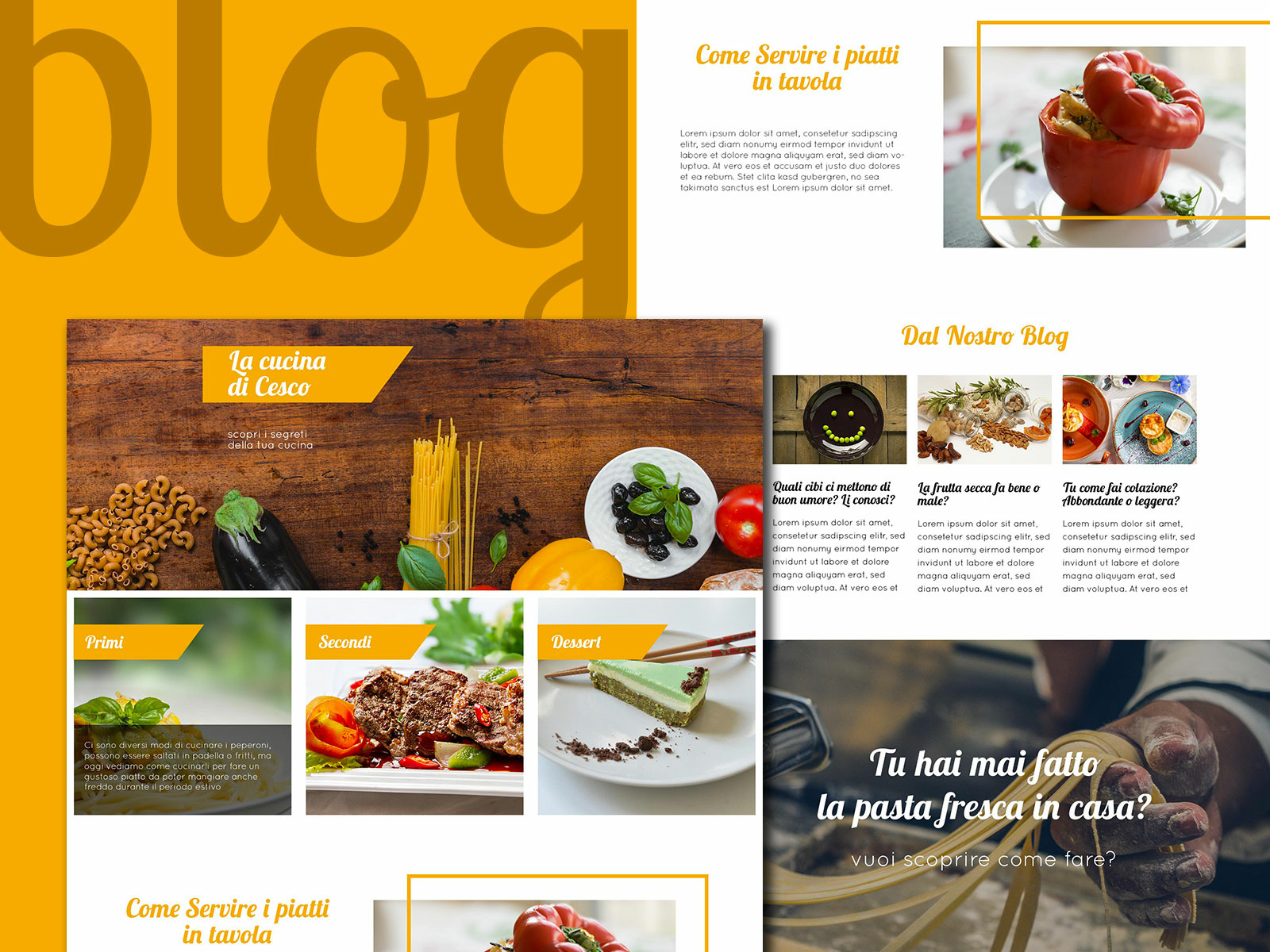 Blog Cucina - kitchen blog by Francesco Sciolti on Dribbble