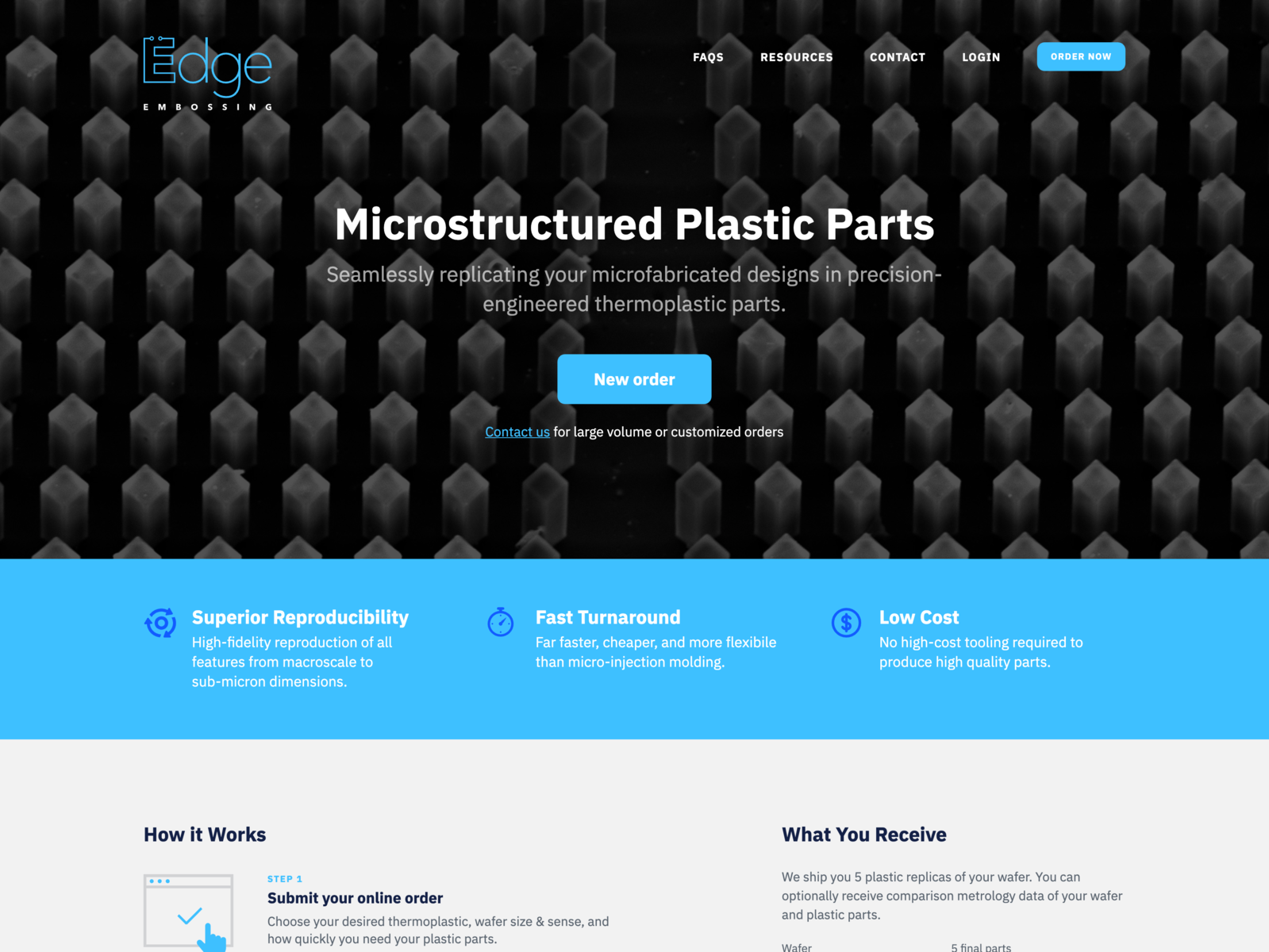 Edge Embossing - home page by Officer Dribbble on Dribbble