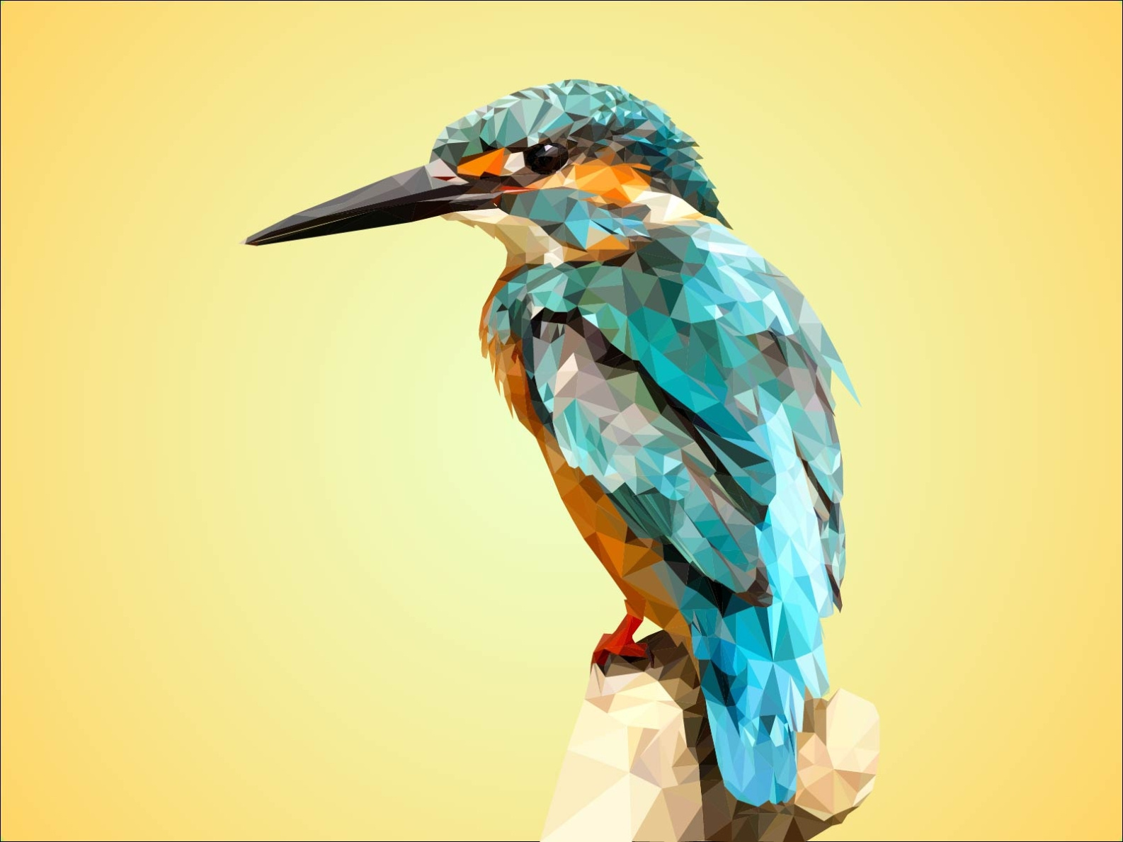 Low Poly: Bird by Liza Karagodina on Dribbble