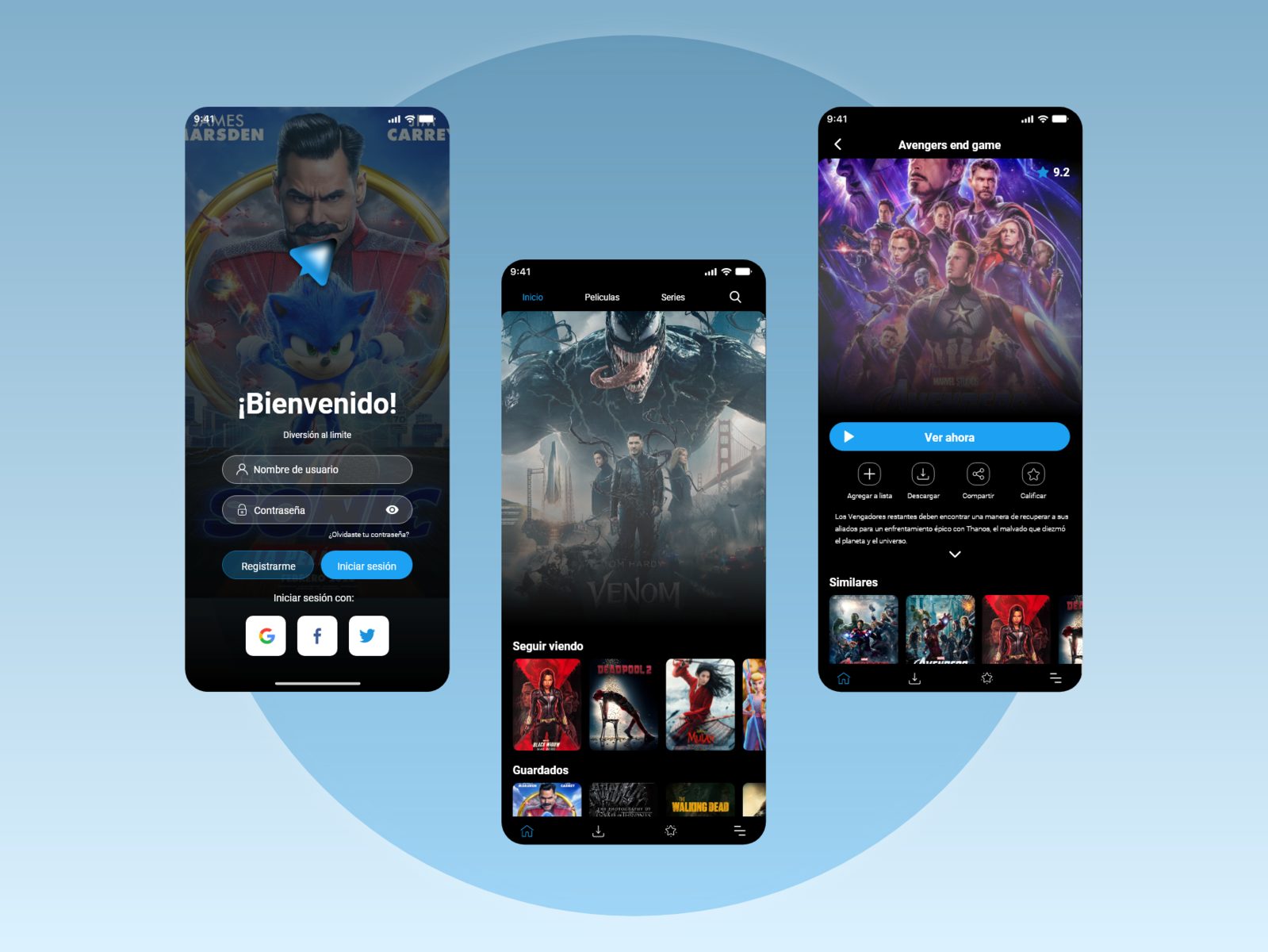 Stream Play Mobile App UI by Alex Ayala on Dribbble