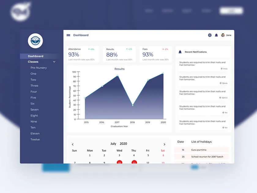 School Management System designs, themes, templates and downloadable ...