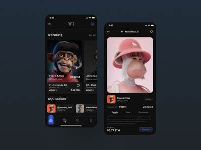 NFT Based App Design by Mohammad Jabel on Dribbble