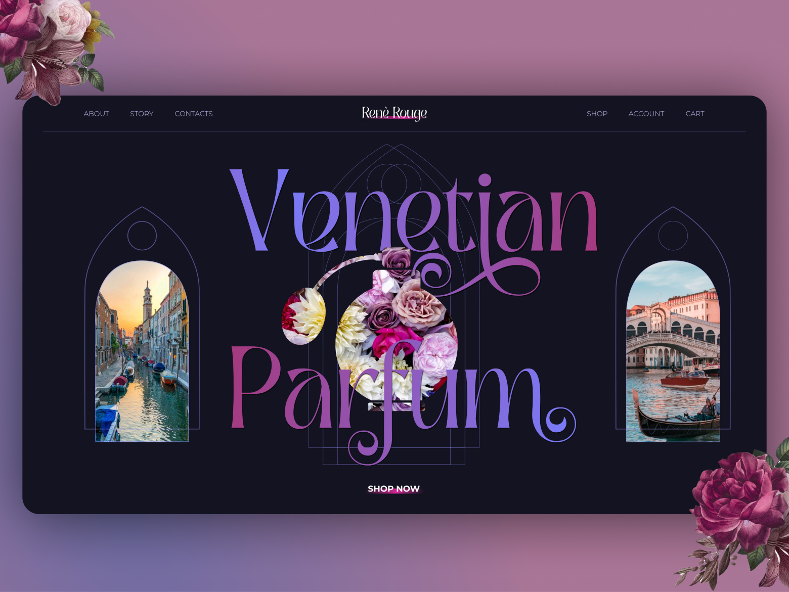 Rene Rouge - Venetian Parfum by Carlo Alberto Franzon on Dribbble