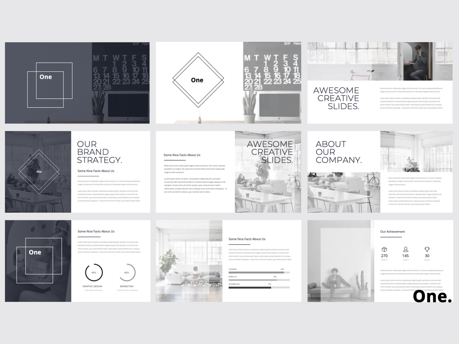 One - Powerpoint presentation by Laura Pichard on Dribbble