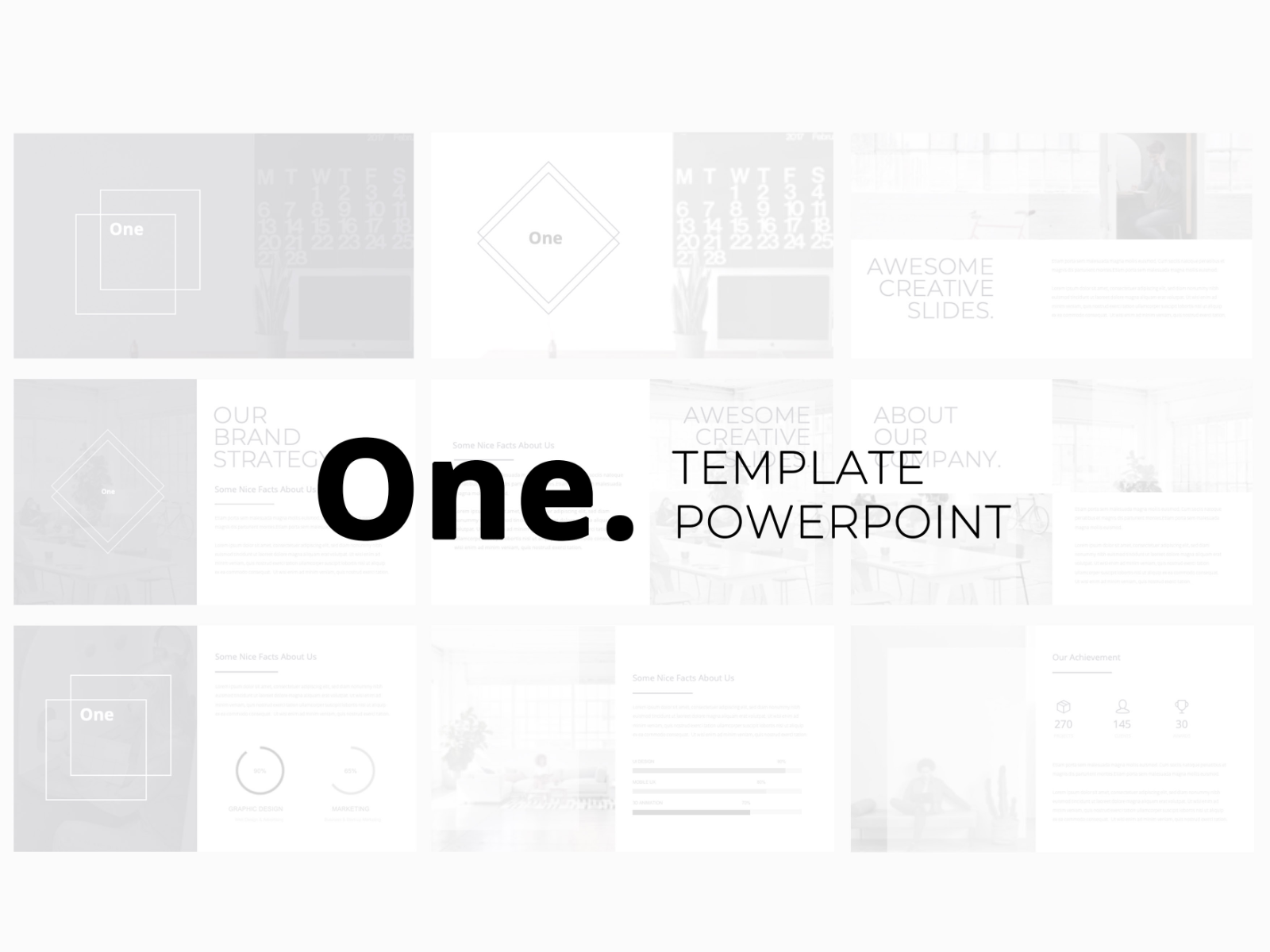 one - Template powerpoint by Laura Pichard on Dribbble
