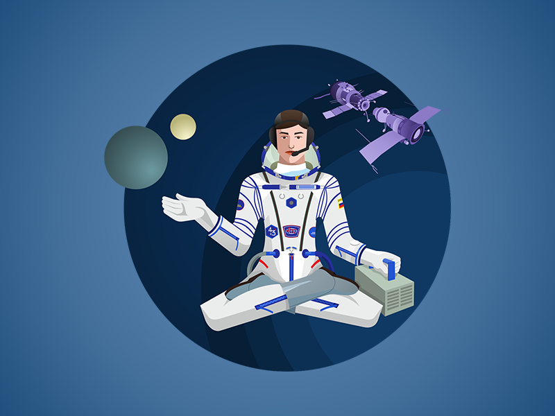 cosmonaut by Juli Arzhevitina on Dribbble
