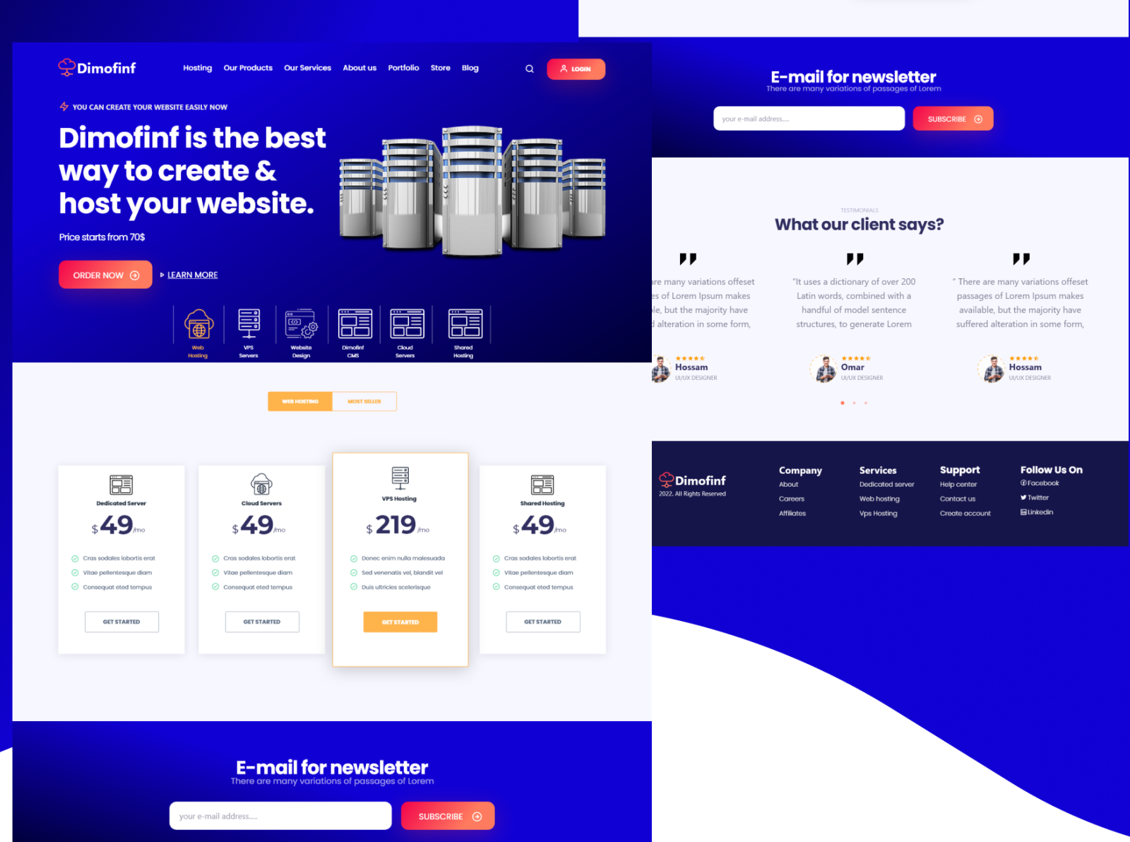 Software agency Landing page by Omar Abdelmaksoud on Dribbble