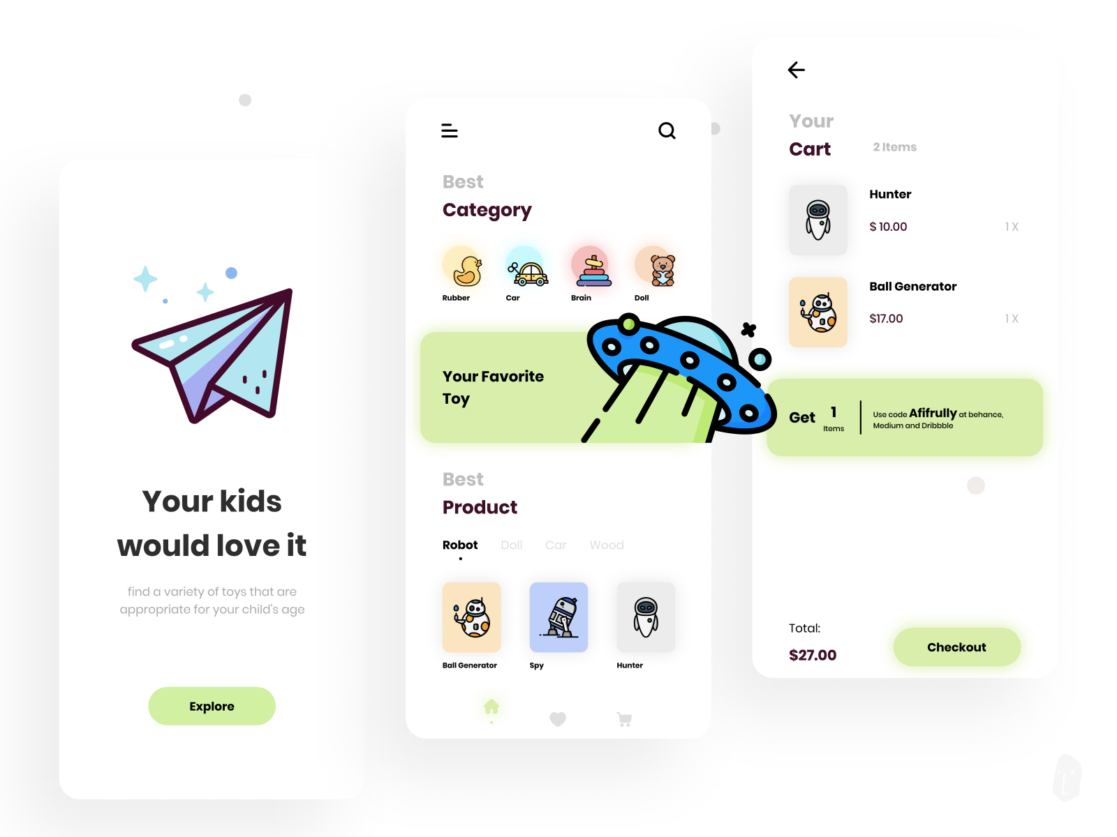 Toy App Design 🧸 by Afif Rully on Dribbble