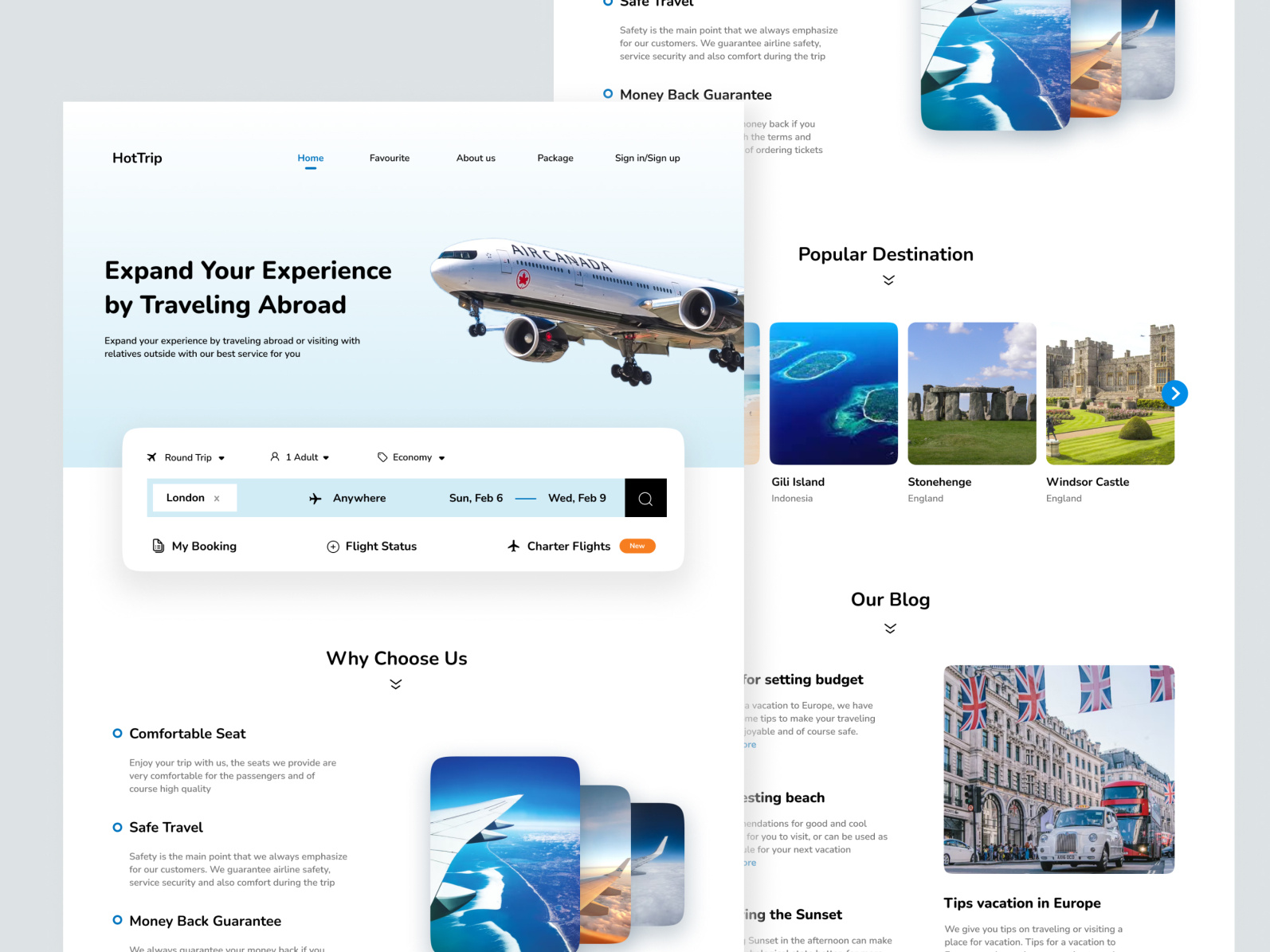 Flight Booking Web Design by Yunus Bahtiar on Dribbble