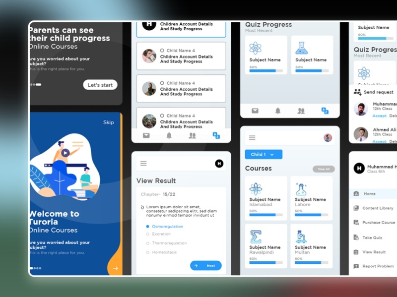 Study App UI by Hamza on Dribbble