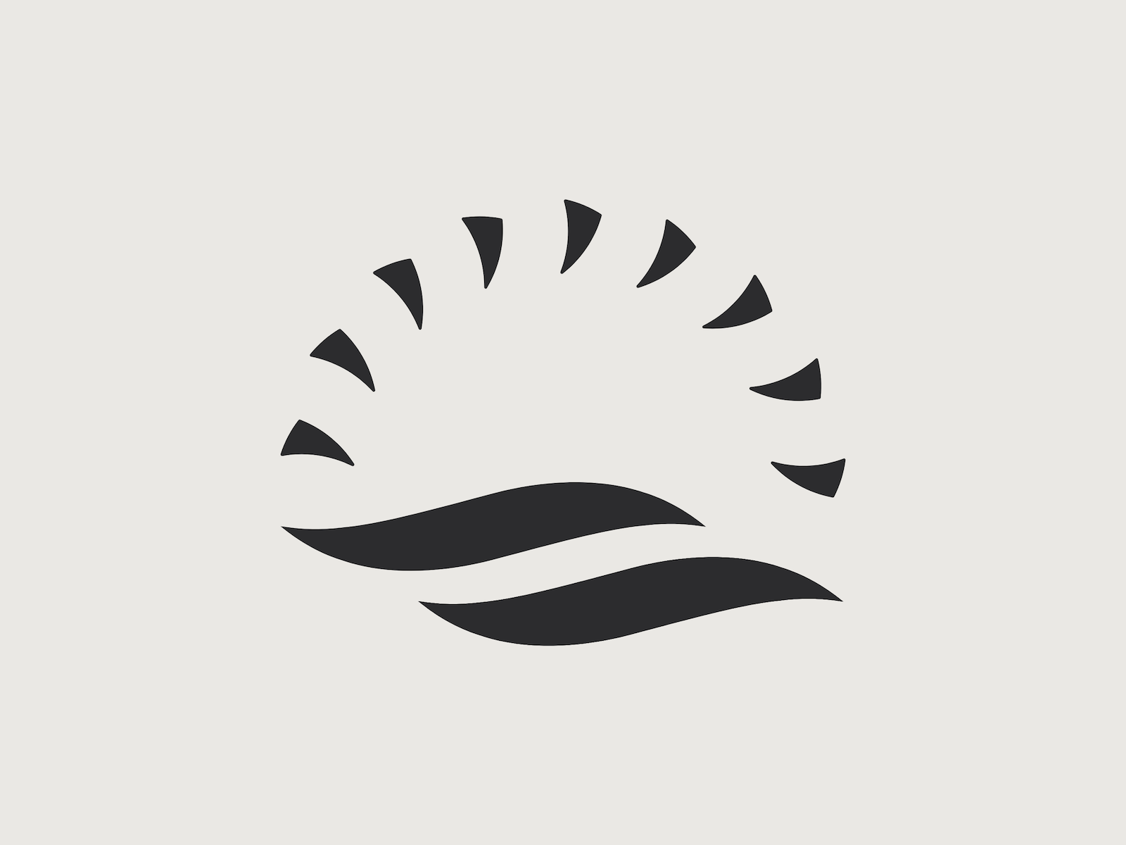 Sun Wave Logo by Parth Mandavia on Dribbble