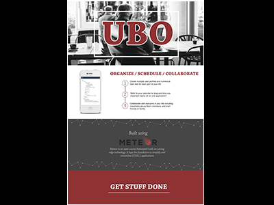 UBO Showcase Poster by Amrit Bhullar on Dribbble