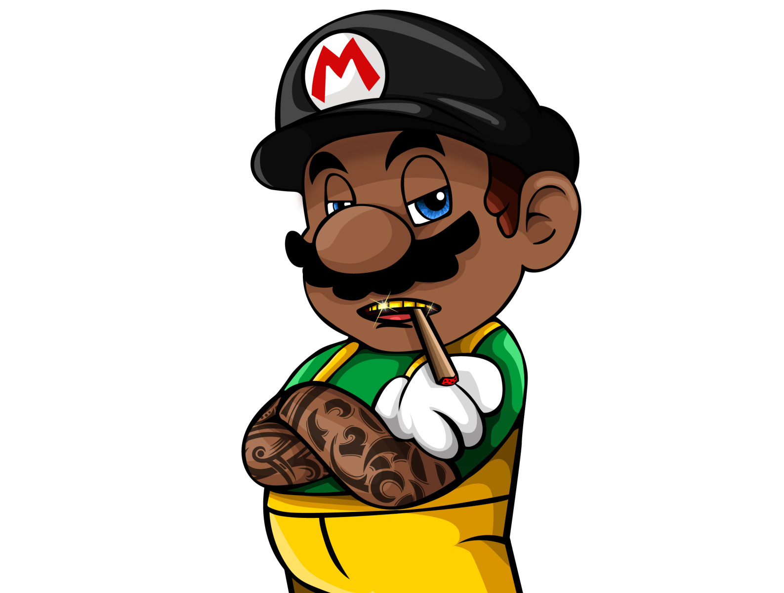 Mario Gangster Drawing