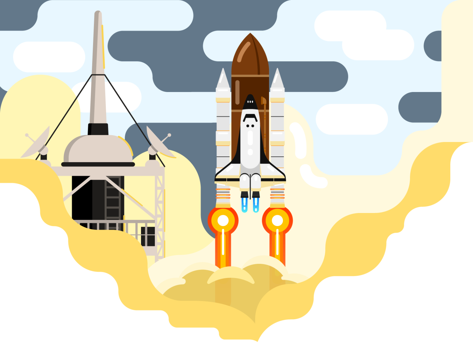Space Shuttle by Workbook on Dribbble