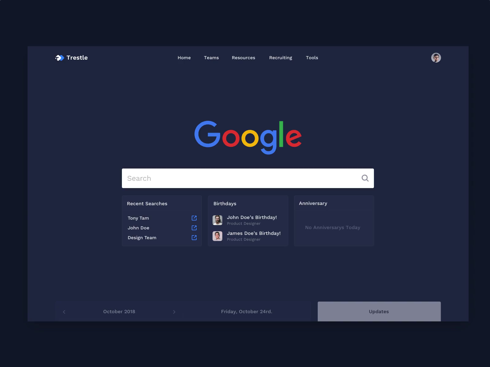Internal Employee Tool - Search to home interaction by Kubilay Sapayer ...