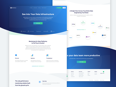 Intermix.io Landing Page by Luka Mlakar for Koncepted on Dribbble
