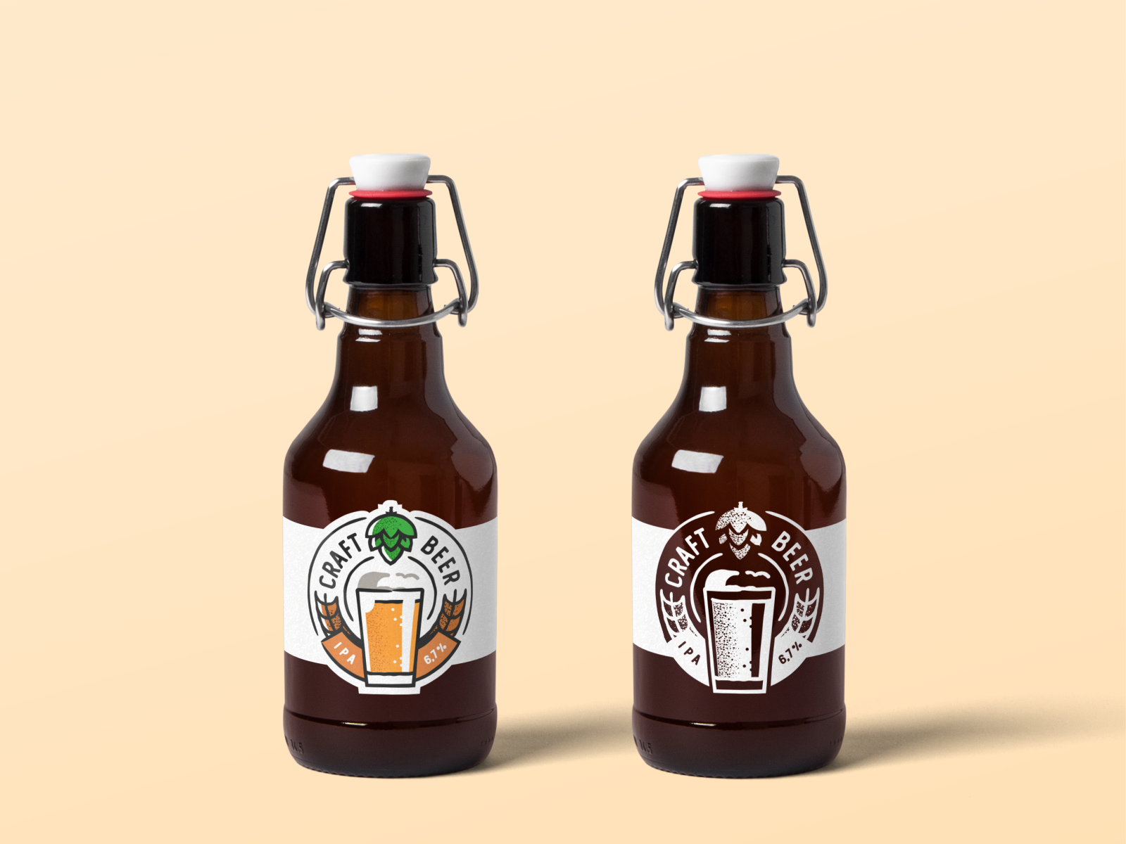 Beer label by Aleksandar Savic / almigor on Dribbble