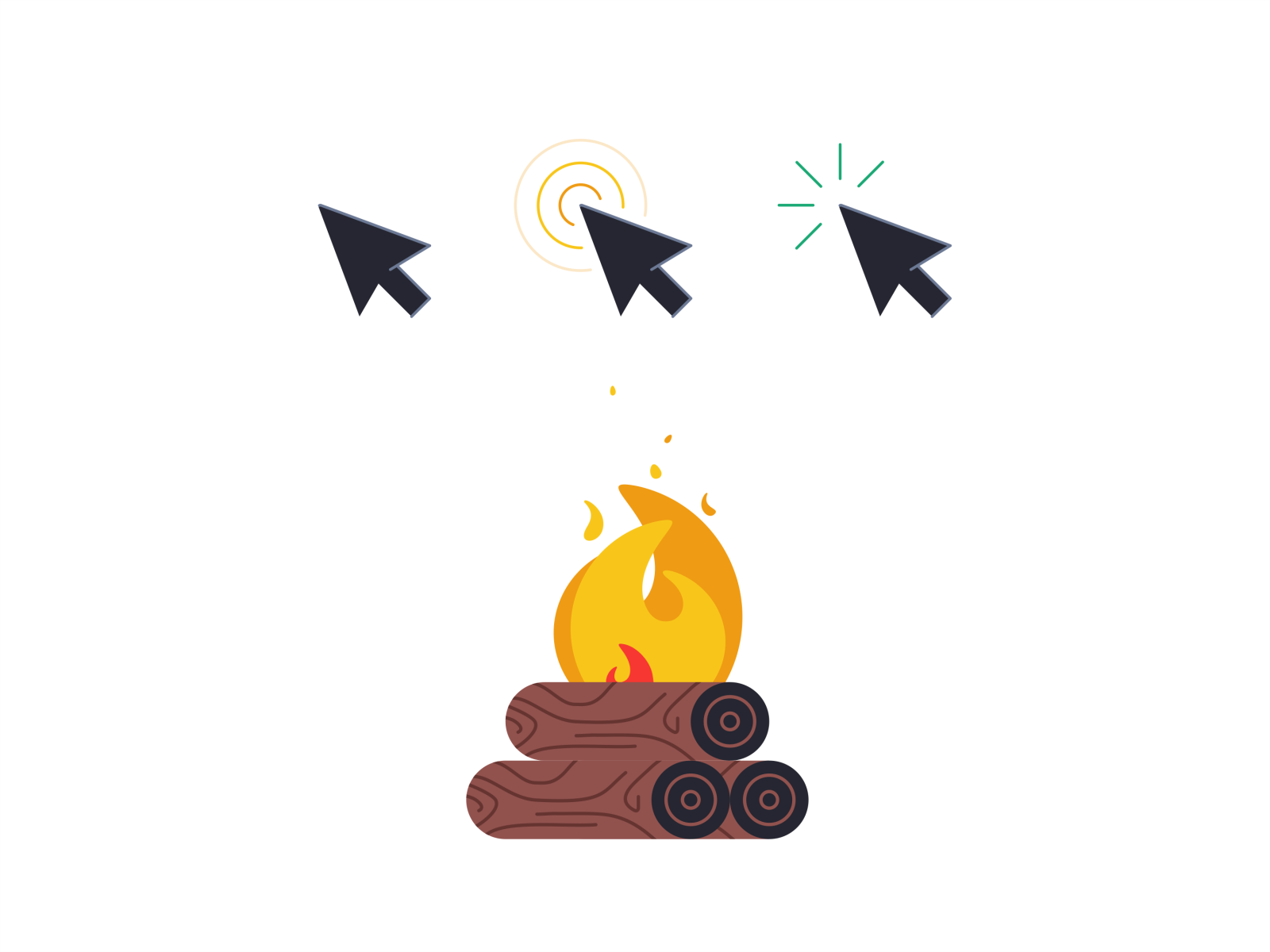 Arrow & Fire by Aleksandar Savić / Almigor on Dribbble